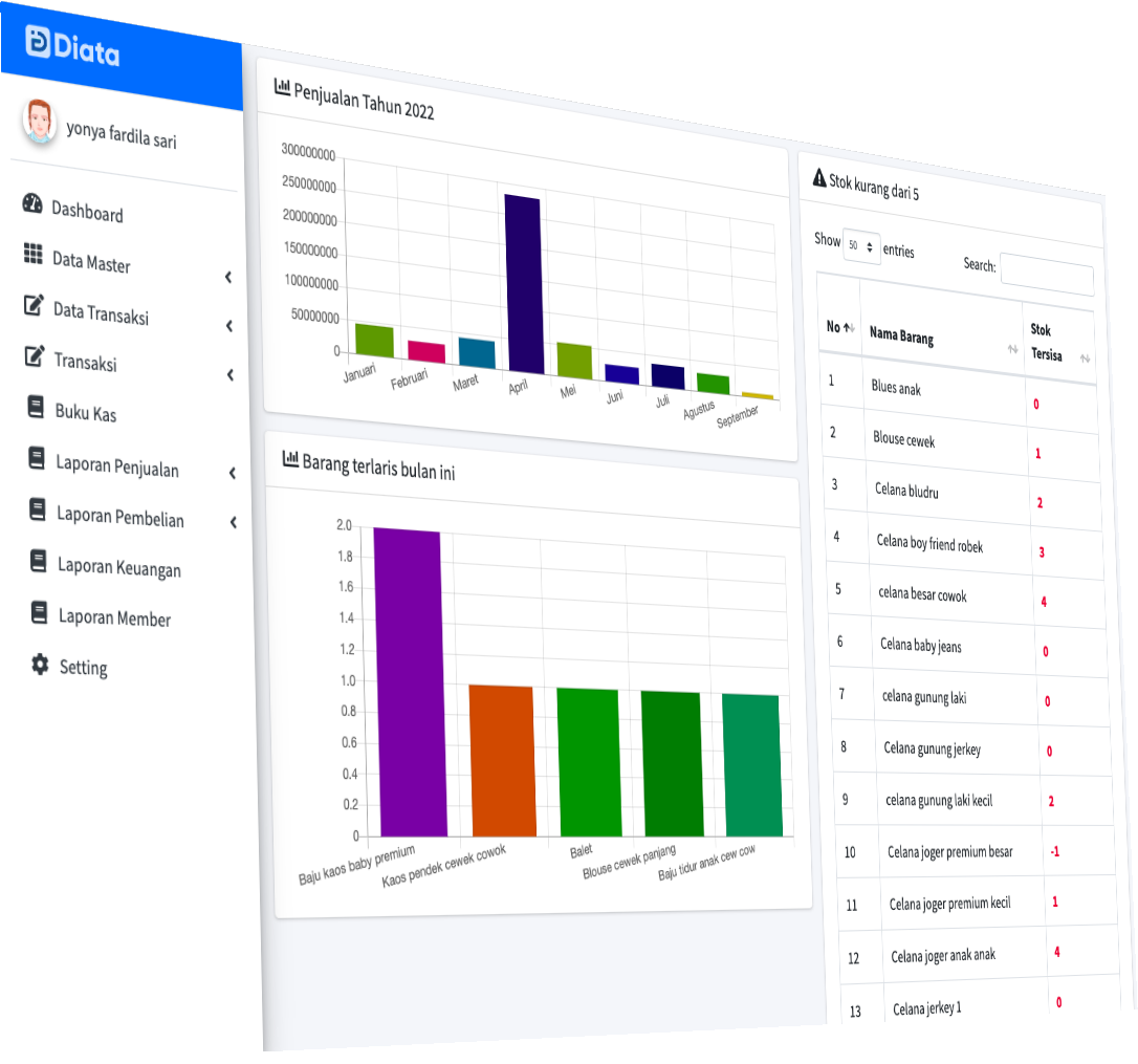 Jual Aplikasi Kasir di Padang | Mediatama Web